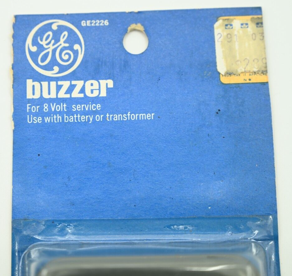 Vintage GE Buzzer Model GE2226 for 8 Volt Service NEW In Package | eBay