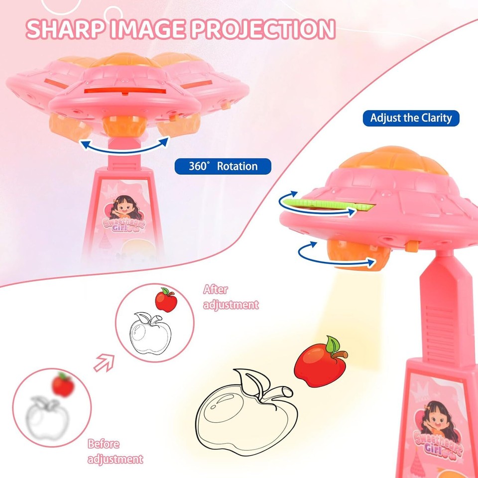 Kids Drawing Projector Set for Girls Boys Art Sketcher Trace Painting ...