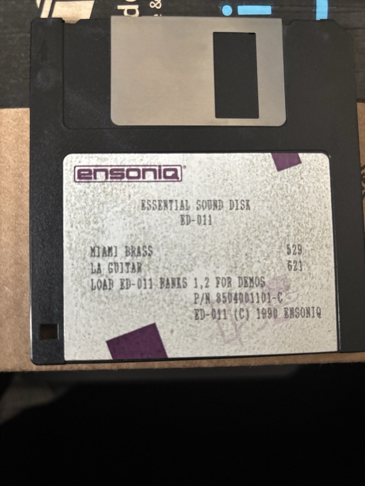 Ensoniq EPS-16 Plus Essential Sound Disk ED-011 | eBay