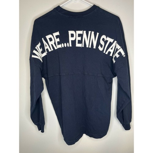 Penn State Spirit Jersey Puff Print Blue Long Sleeve Crewneck Shirt ...