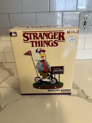 Screech Washington Nationals Stranger Things Mascot on Bike Bobblehead ...