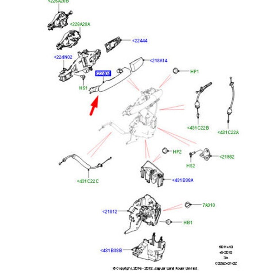 Außentürgriff für Land Rover Range Rover Sport Evoque LR055921 | eBay