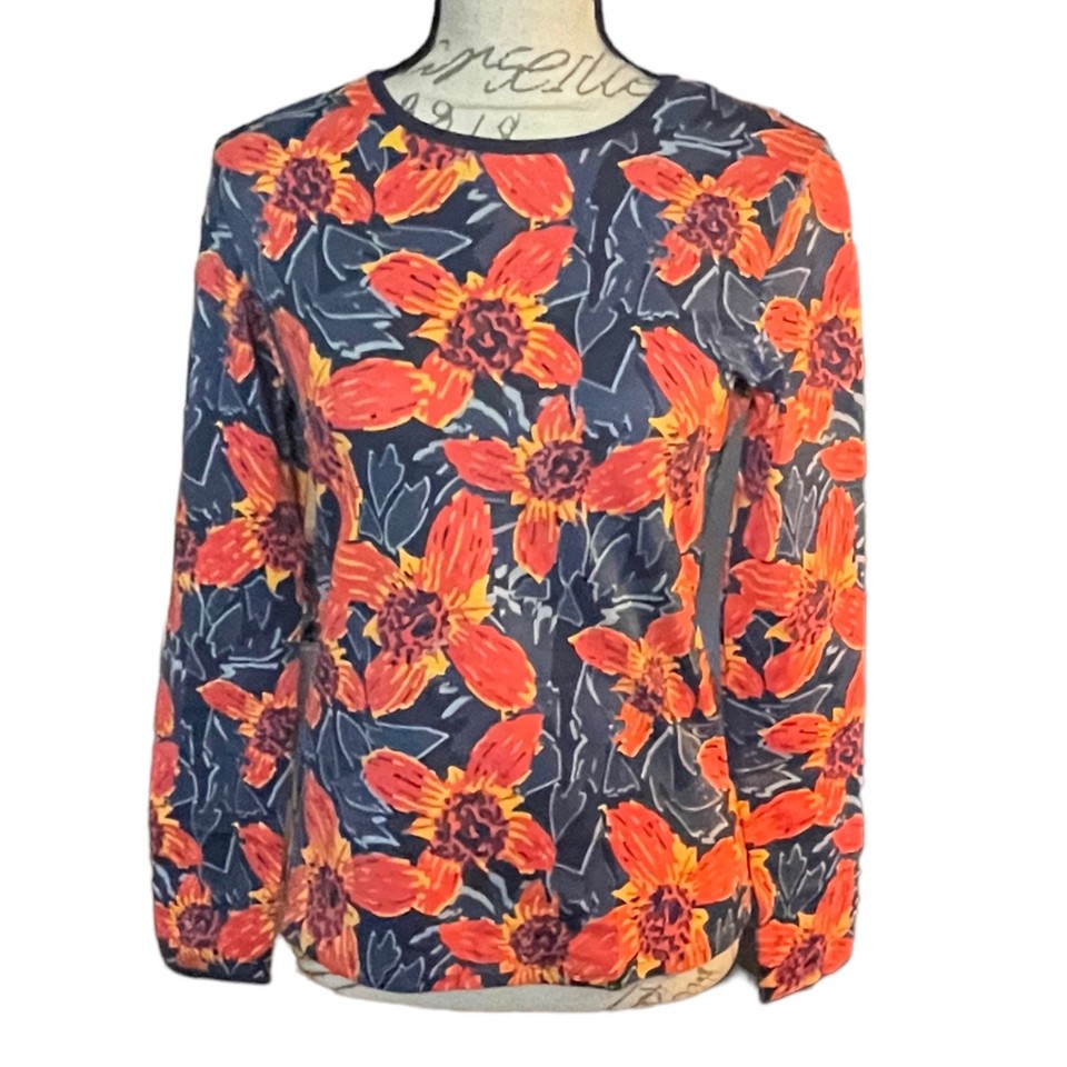 Hang Ten Floral Long Sleeve Rash Swim Guard Size X-Small | eBay