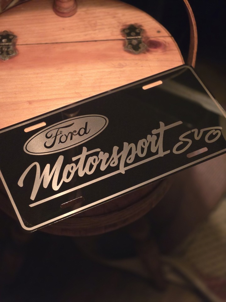 Laser Engraved Ford Motorsport SVO License Plate | eBay