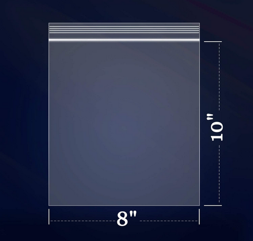 1000-8x10'' Reclosable Clear Ziplock Bags Seal Top Reclosable 2 Mil | eBay