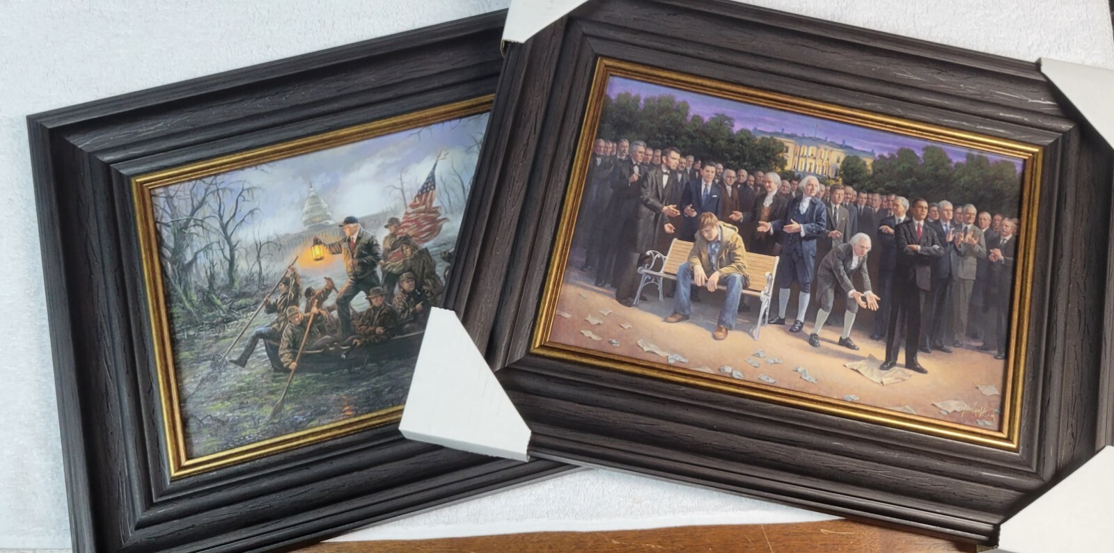 Jon McNaughton, Trump Paintings, Trump Crossing the Swamp & The ...