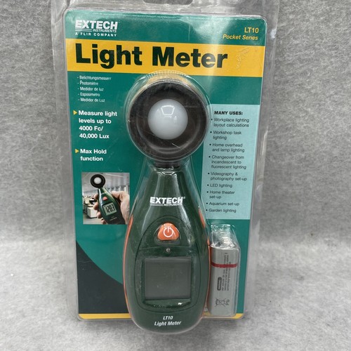 Pocket Light Meter LCD Display, Max Range 40000 Lux/4000 Fc Ex-Tech | eBay