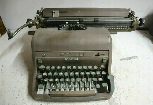 Antique 30s/40s Vintage Royal Touch Control Brown Typewriter *Needs ...