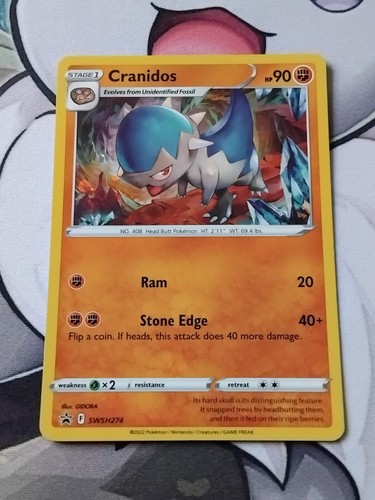 Cranidos SWSH274 Promo Near Mint Pokemon TCG Card #1 | eBay