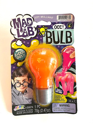 Orange Mad Lab Oozy Bulb Slime Ooze 70g Safe Non-Toxic Ja-Ru Inc NEW ...