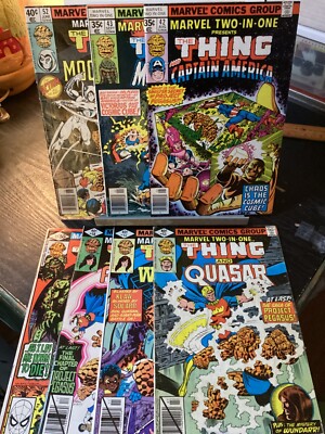 7 COMIC LOT MARVEL TWO-IN-ONE #42-77 THE THING 1978-81 CROSSFIRE PEGASUS | eBay