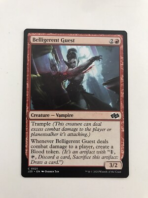 Belligerent Guest MTG Magic the Gathering Card NM Near Mint J25 | eBay