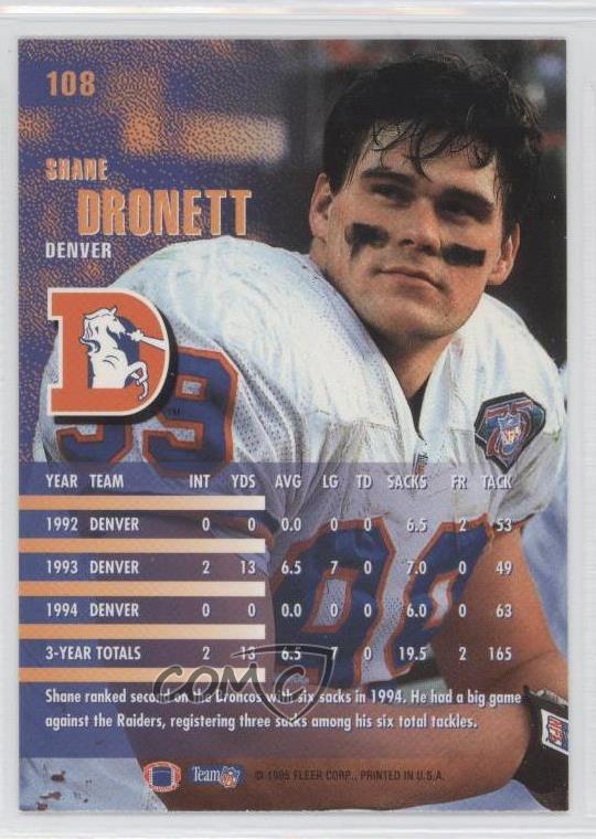 1995 Fleer Shane Dronett #108 | eBay