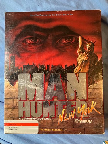 1988 Sierra Manhunter New York for Apple II 3.5 Floppy Disks BOXED iigs ...