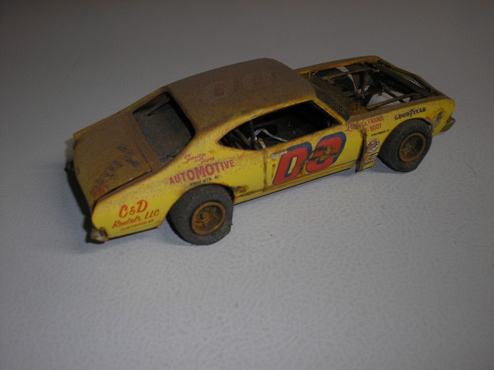 1/24 Custom RUSTY WEATHERED 1960's Chevy Chevelle Race Car for Junkyard ...
