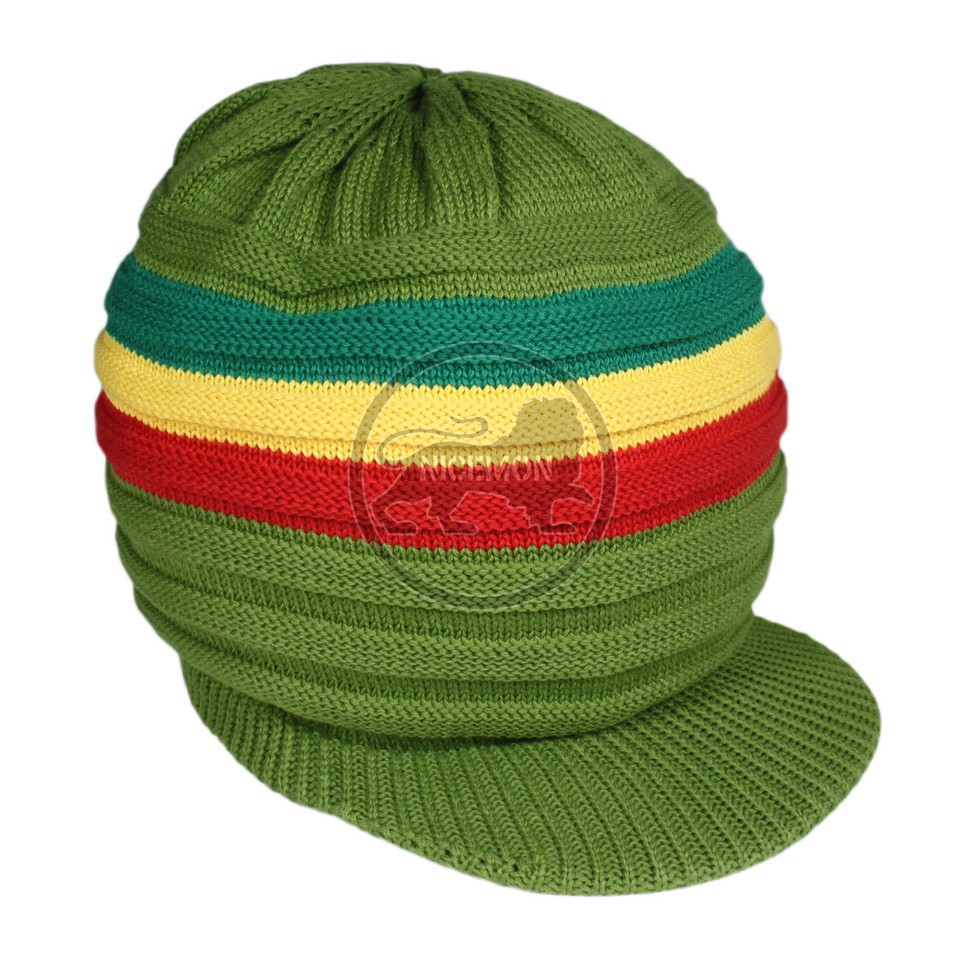 Jamaica Rasta Roots Africa Rastafari Marley Short Crown Hat Cap 100% ...