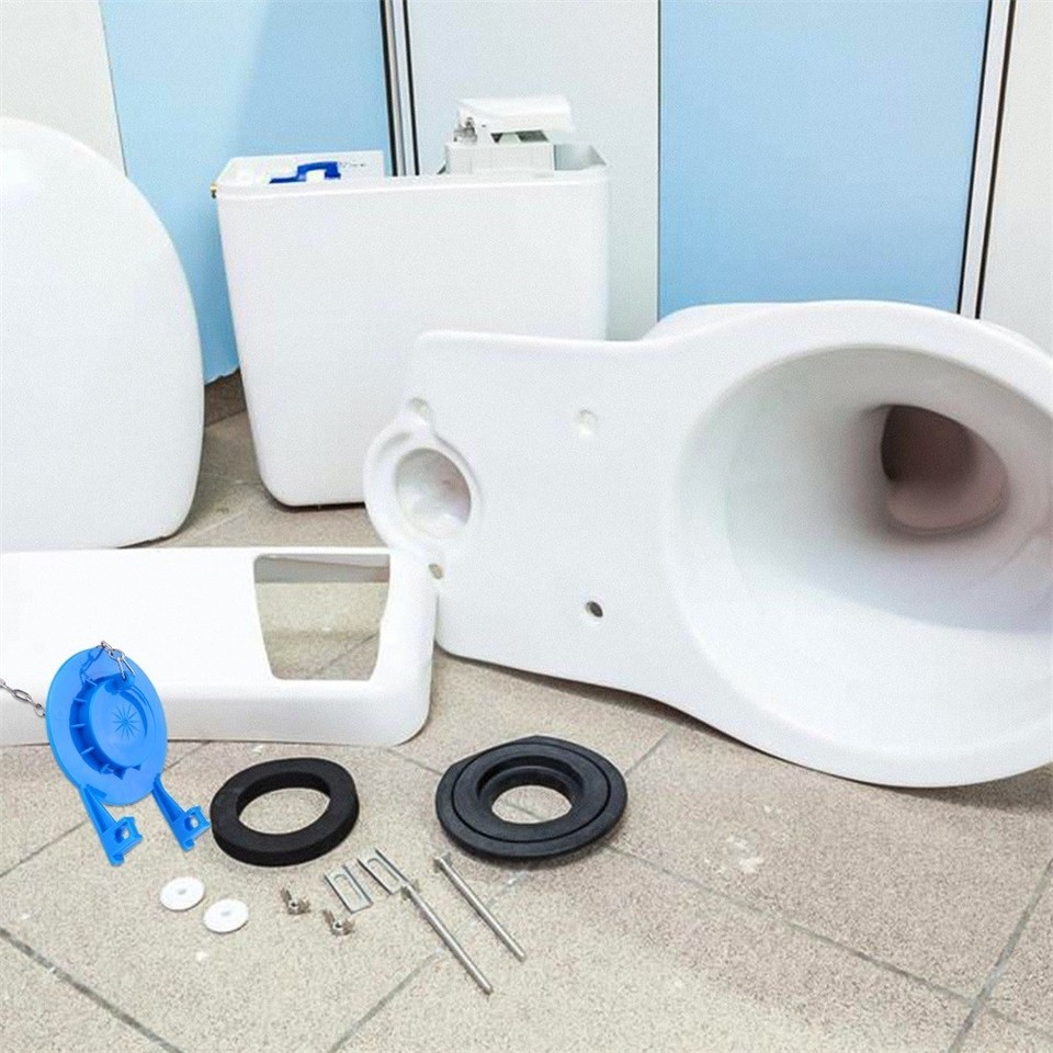 2Pcs Flush Valve Flapper Toilet Leaking Seat Rubber Stopper | eBay ...