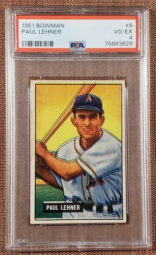 1951 Bowman - Paul Lehner #8 for sale online | eBay