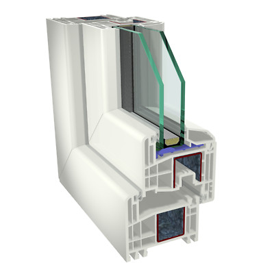 Kunststoff-Fenster Gealan S8000 weiß Dreh-Kipp 2fach verglast PVC ...