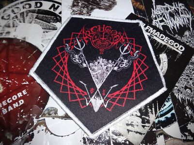 Archgoat Patch Kutte Shield Aufnäher Black Metal Baxaxaxa Beherit Taake ...