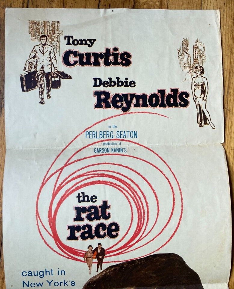 Original THE RAT RACE 1960 36 x 14 Movie Poster DEBBIE REYNOLDS/TONY ...