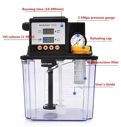 1L Automatic Lubrication Pump CNC Machine Electromagnetic Pump w ...