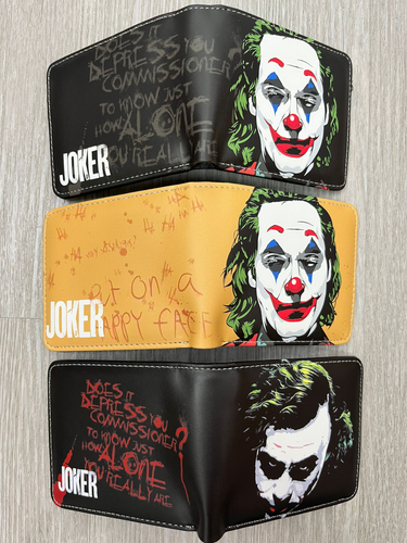 BATMAN Joker Anime Wallet Leather PU Bifold Wallet Coin Money Cilp | eBay