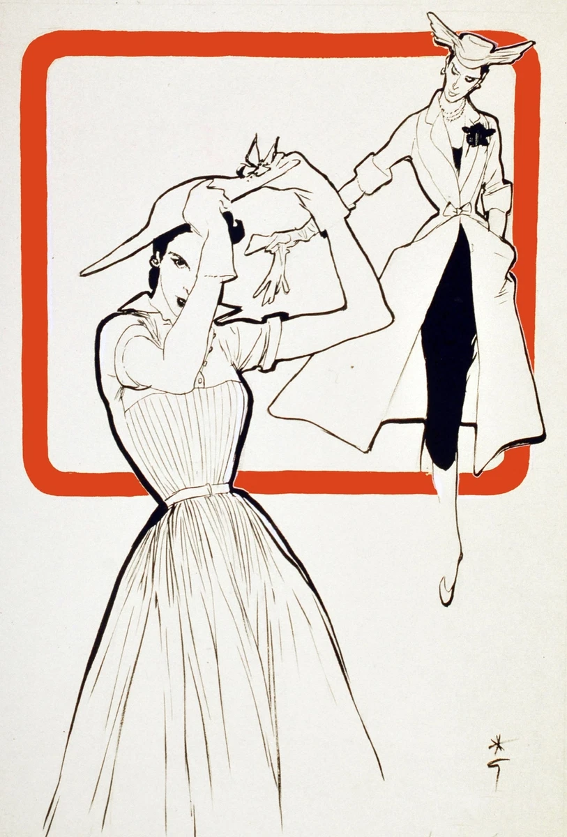 Drawing Fashion Design Model To Print