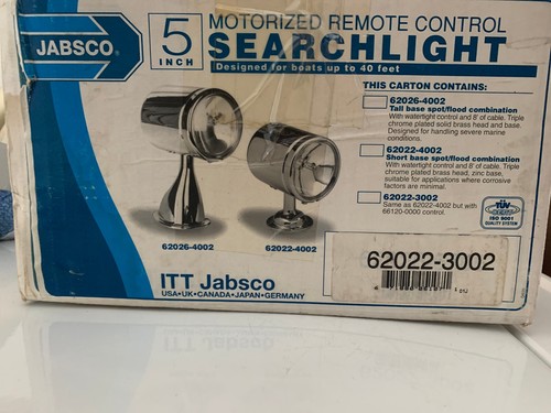 JABSCO 5" REMOTE CONTROL SEARCHLIGHT # 62022-3002 for sale online | eBay