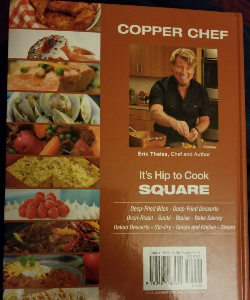 Copperchef It's Hip to cook Square Hardcover Cookbook by Eric Theiss | eBay