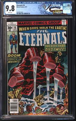 Marvel Comics Eternals #10 4/77 FANTAST CGC 9.8 White pages | eBay