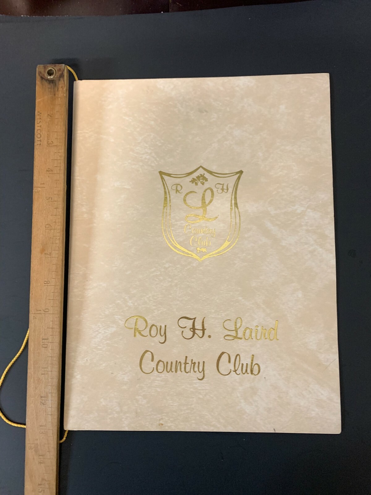 Vtg Restaurant Menu Roy H. Laird Country Club Kligore Gregg Rusk TX ...