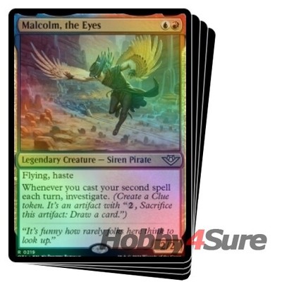 Foil Malcolm, The Eyes X4 M/NM Magic MTG Outlaws Of Thunder Junction | eBay