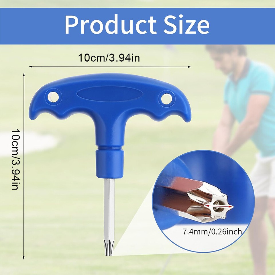 T25 Golf Club Wrenches Tools Blue Golf Head Adjustment Tool Golf Wrench ...