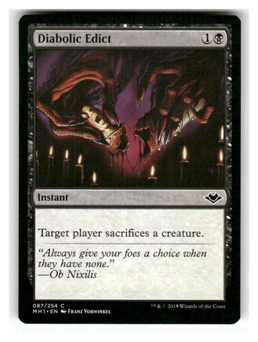 Diabolic Edict 87 Near Mint Modern Horizons | eBay