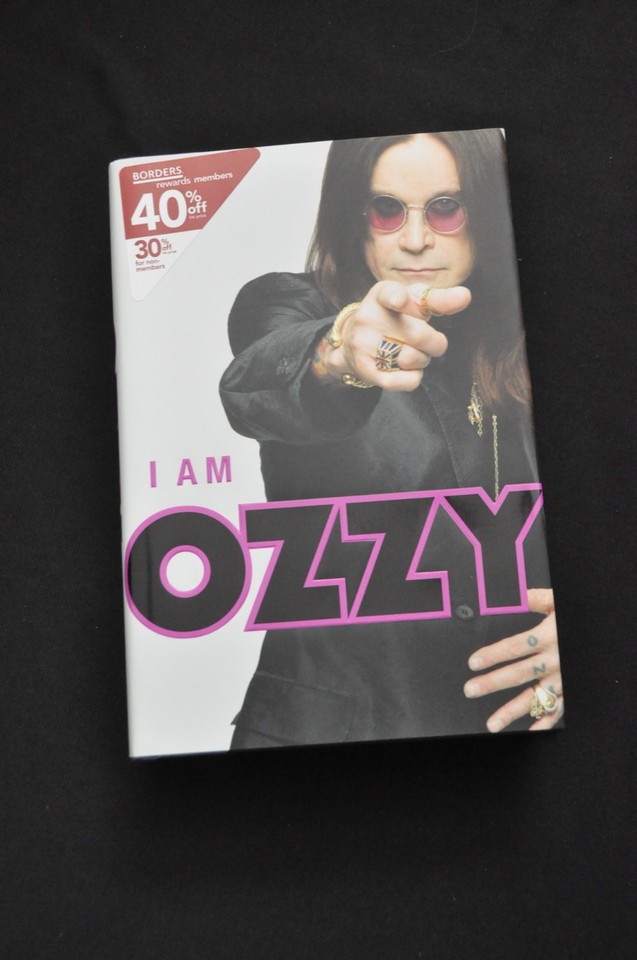 "I Am Ozzy" Hand Signed in Person Autographed Book Tour 2009 Ozzy ...