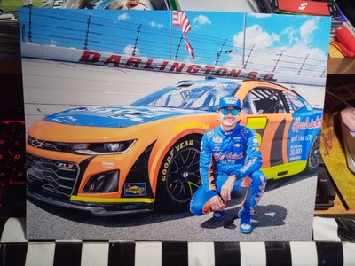 Kyle Larson 8.5x11 Glossy Photo 2025 Darlington Throwback Terry Labonte ...