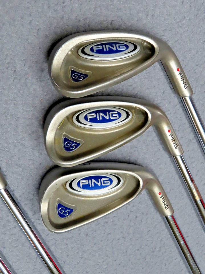 Ping G5 Iron Set Red Dot 6-PW SW Steel AWT SR Senior Flex RH | eBay