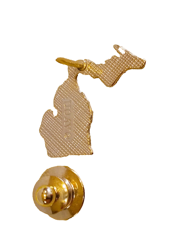 Vintage Avon State Michigan Gold Tone Lapel Hat Pin Tie Tack-U.P. and ...