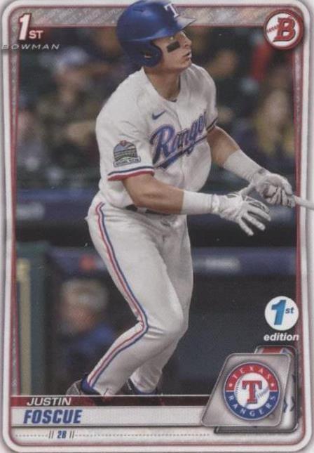 2020 Bowman Draft 1st Edition - Justin Foscue #BD-124 (RC) for sale ...