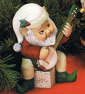 Ceramic Bisque ~~Ready to Paint~~ Pinewood Elf Sweet Tots Banjo Player ...