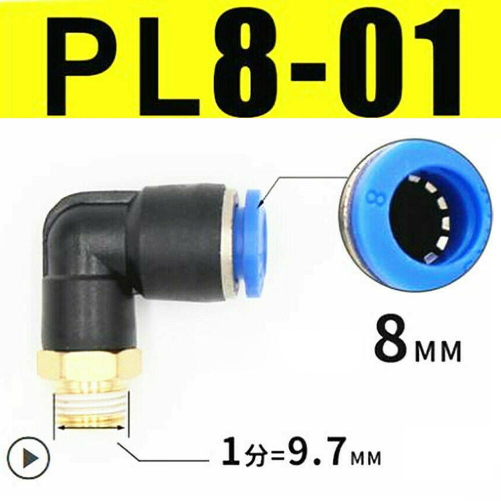 Connector L Fitting Universal 1/8\" Popular 1/8" 10pcs 8mm Accessory | eBay