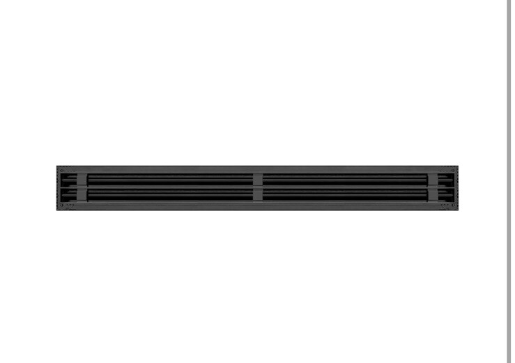 36" Linear Slot Diffuser - (2 Slot) Double Slot - Black Decorative Air ...