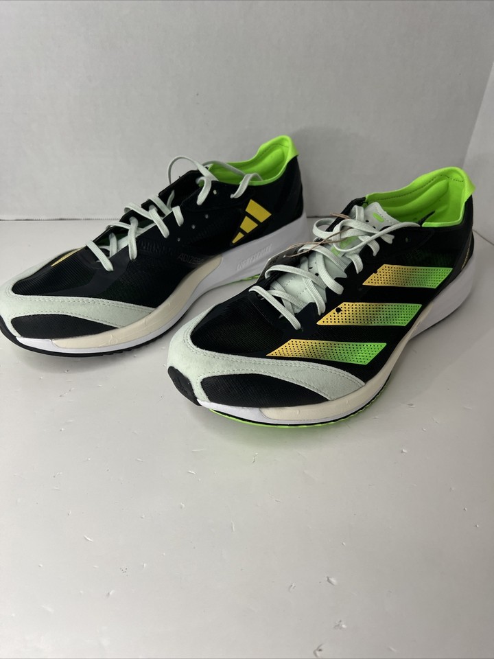 Adidas Adizero Adios 7 Black Athletic Running Shoes Sneakers GY8409 Men ...