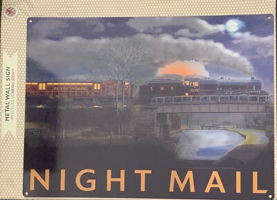 Original Metal Sign Co Night Mail Design 30x40cm Metal Wall Sign | eBay UK