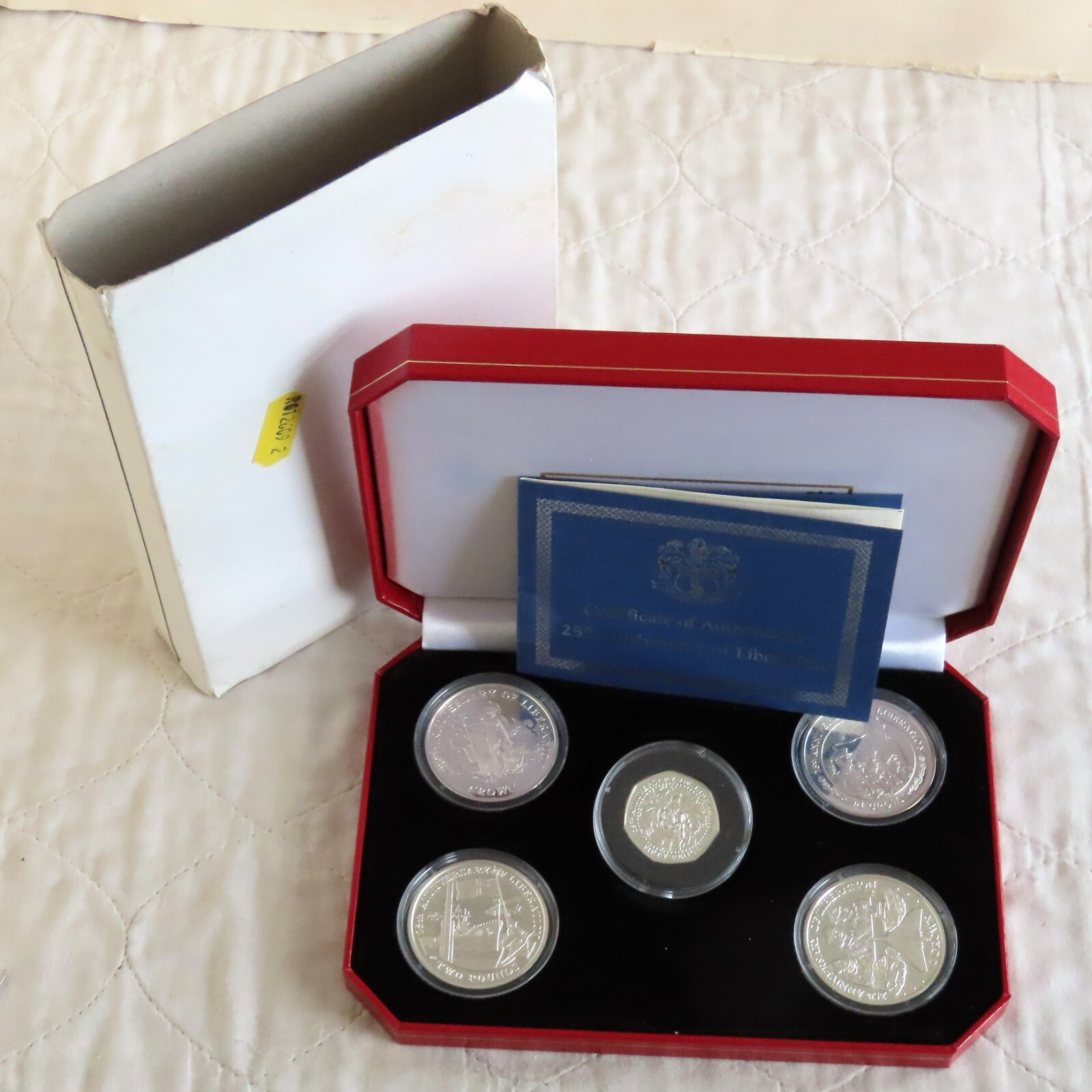2007 FALKLAND ISLANDS 25th ANNIVERSARY OF LIBERATION 5 COIN SILVER ...