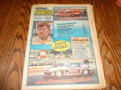 National Dragster News Weekly Magazine NHRA July 25, 1986 Racing | eBay