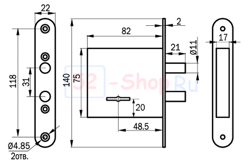 BORDER-Mini (Russian Federation) /High Security Deadbolt/Door Lock ...