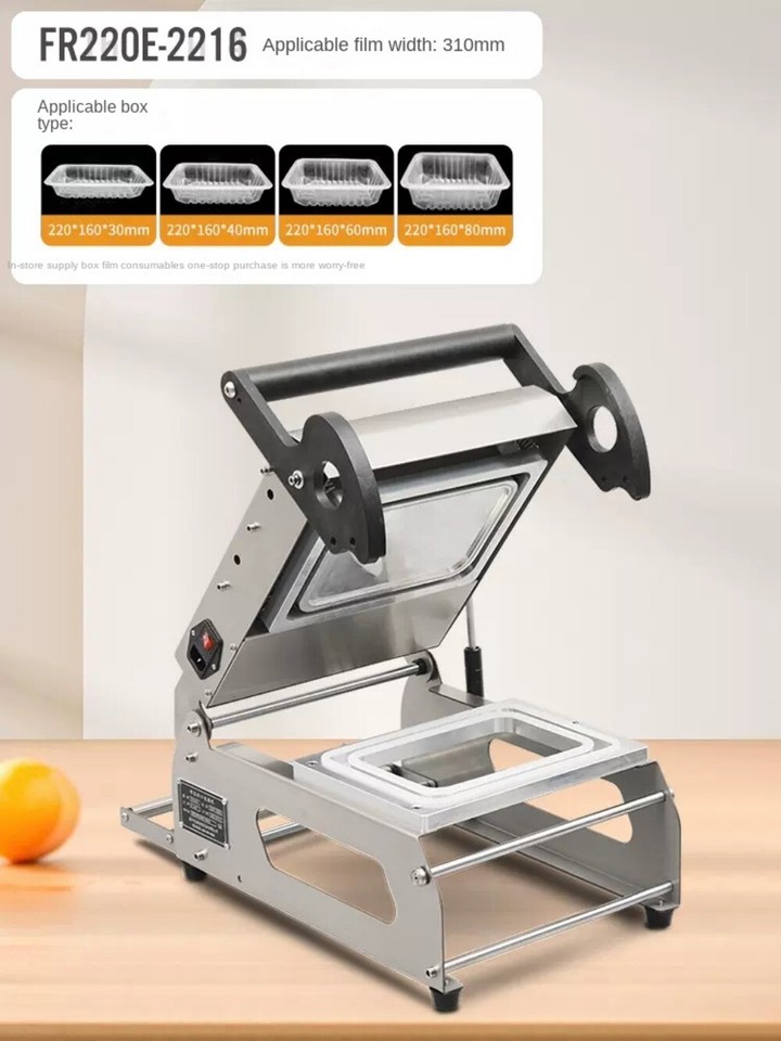 Stainless Steel Food Manual Tray Sealer Meal Tray Sealing Machine Table ...