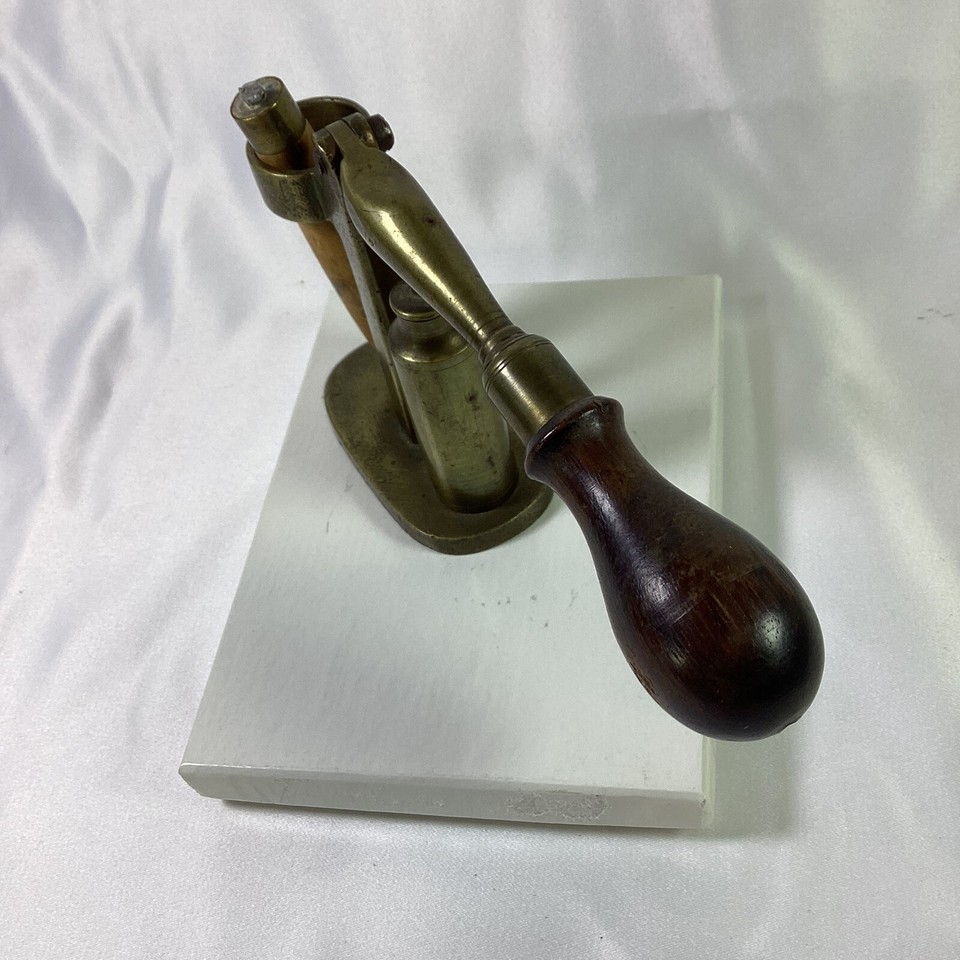 Antique/Vintage 1870 Bullet Cartridge & Measure Tool w/Wood Handle | eBay